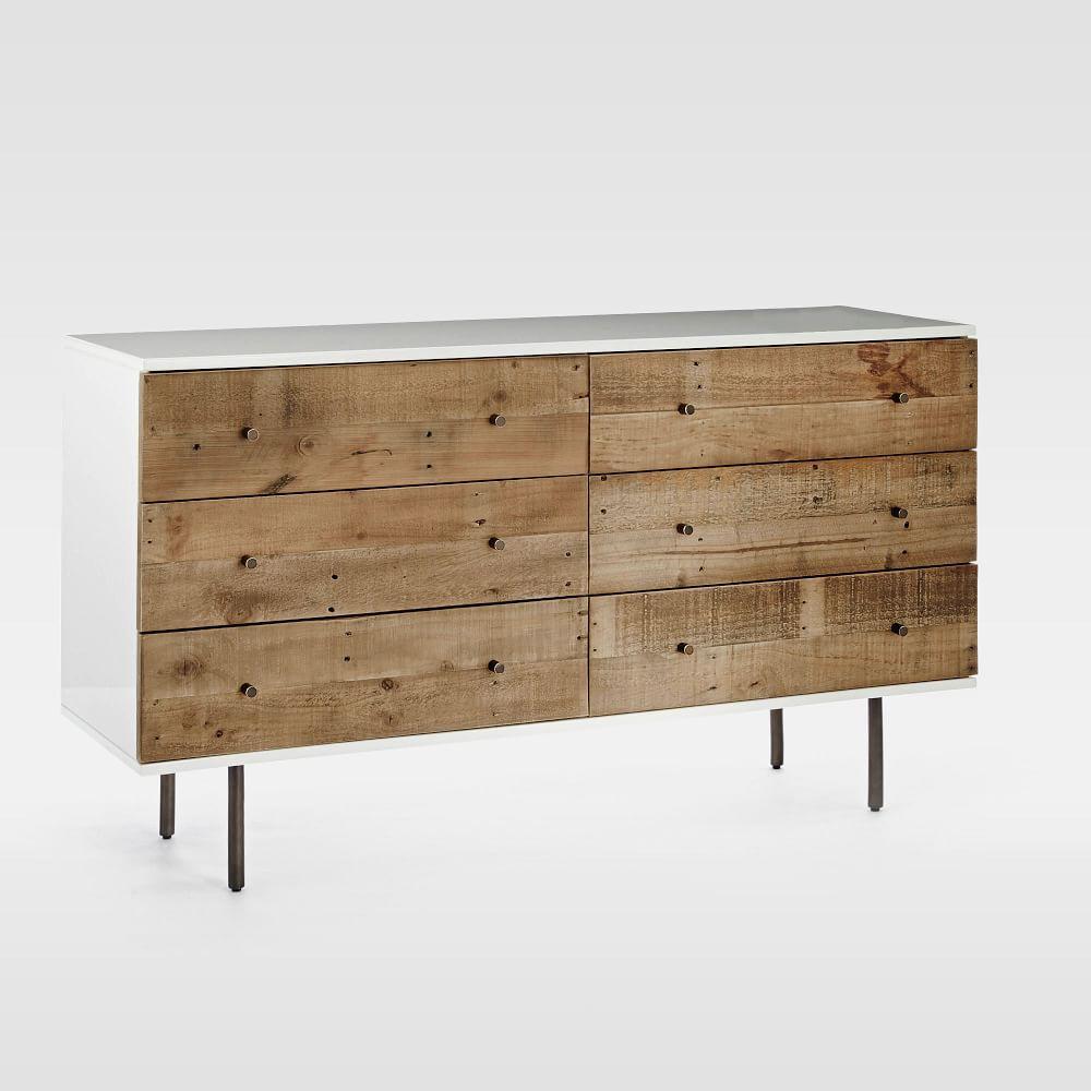 Reclaimed Wood Lacquer 6 Drawer Dresser west elm Australia